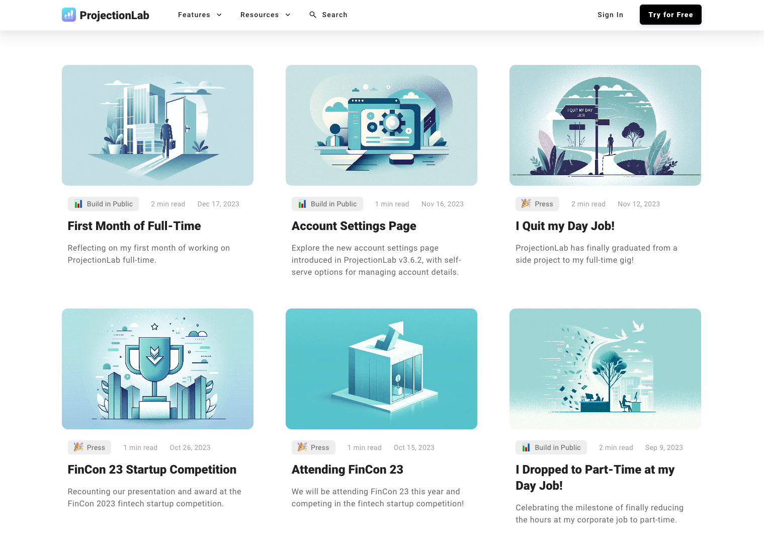 Blog - ProjectionLab