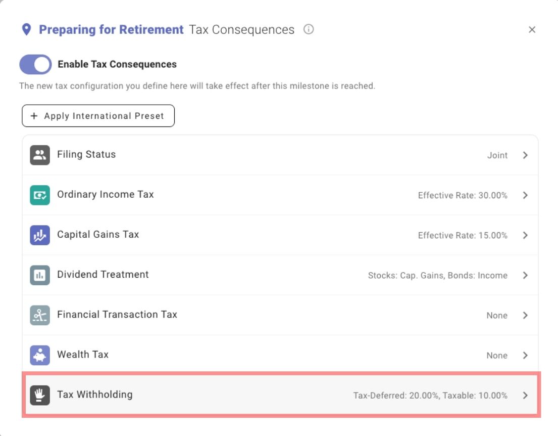 Guidelines for Setting Tax Withholding Rates by Account Type: Taxable ...
