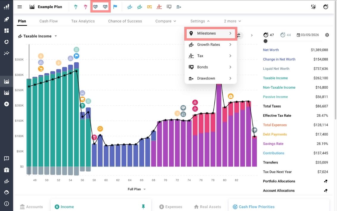 How Can I Model the Death of a Spouse or Partner Before or After Me in My Plan? - ProjectionLab