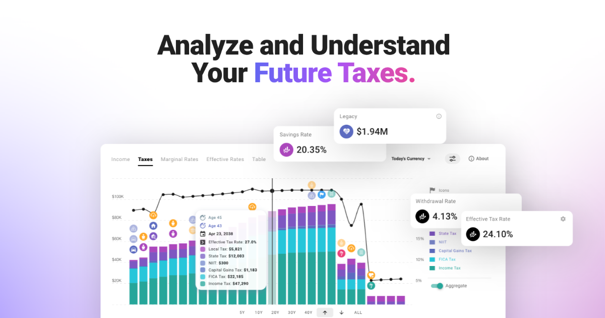 Analyze and Understand Your Future Taxes - ProjectionLab